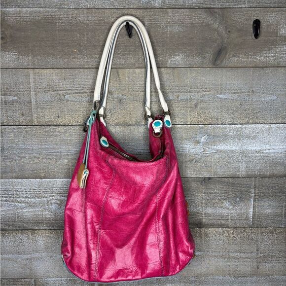 Bags | Gabs Made In Italy Pink Italian Leather Hobo Shoulder Bag | Poshmark